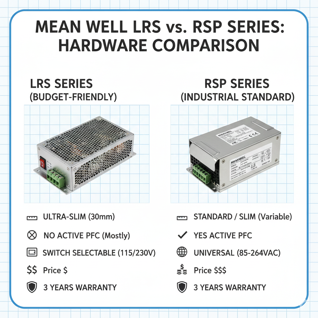 Mean Well LRS vs. RSP Series: When Should You Upgrade to a PFC Power ...